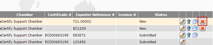 Pending Shipments - eCertify Help