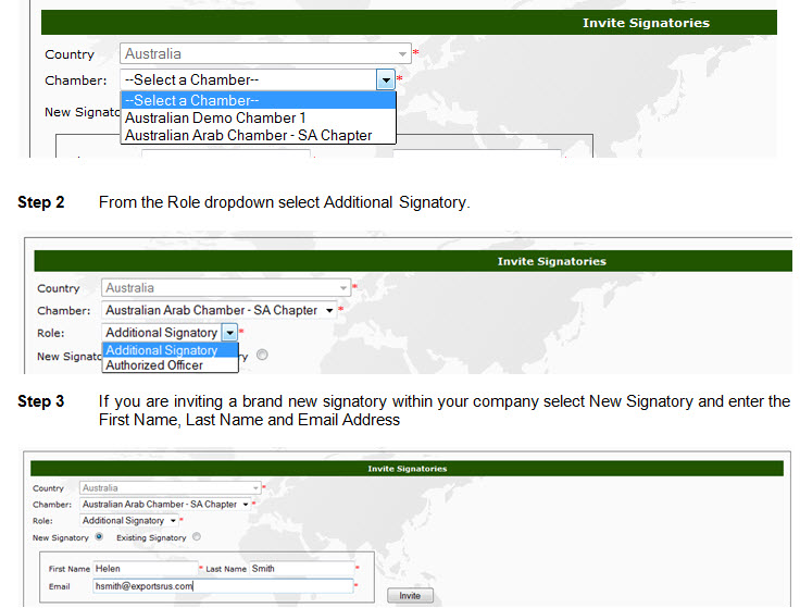 Signatories - eCertify Help
