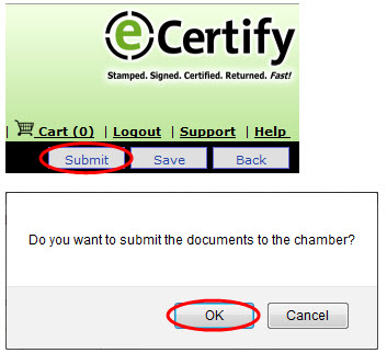 Creating a new submission - eCertify Help